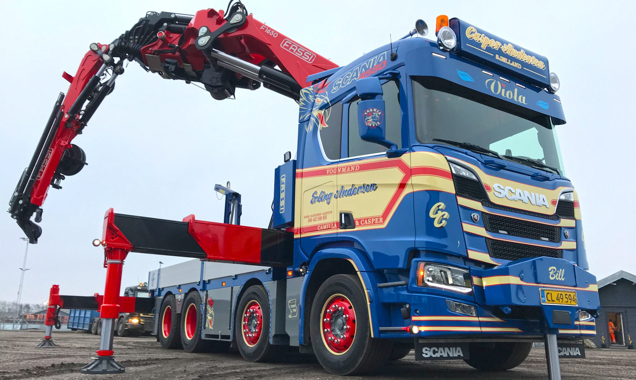 Transporting a power substation - Fassi Group