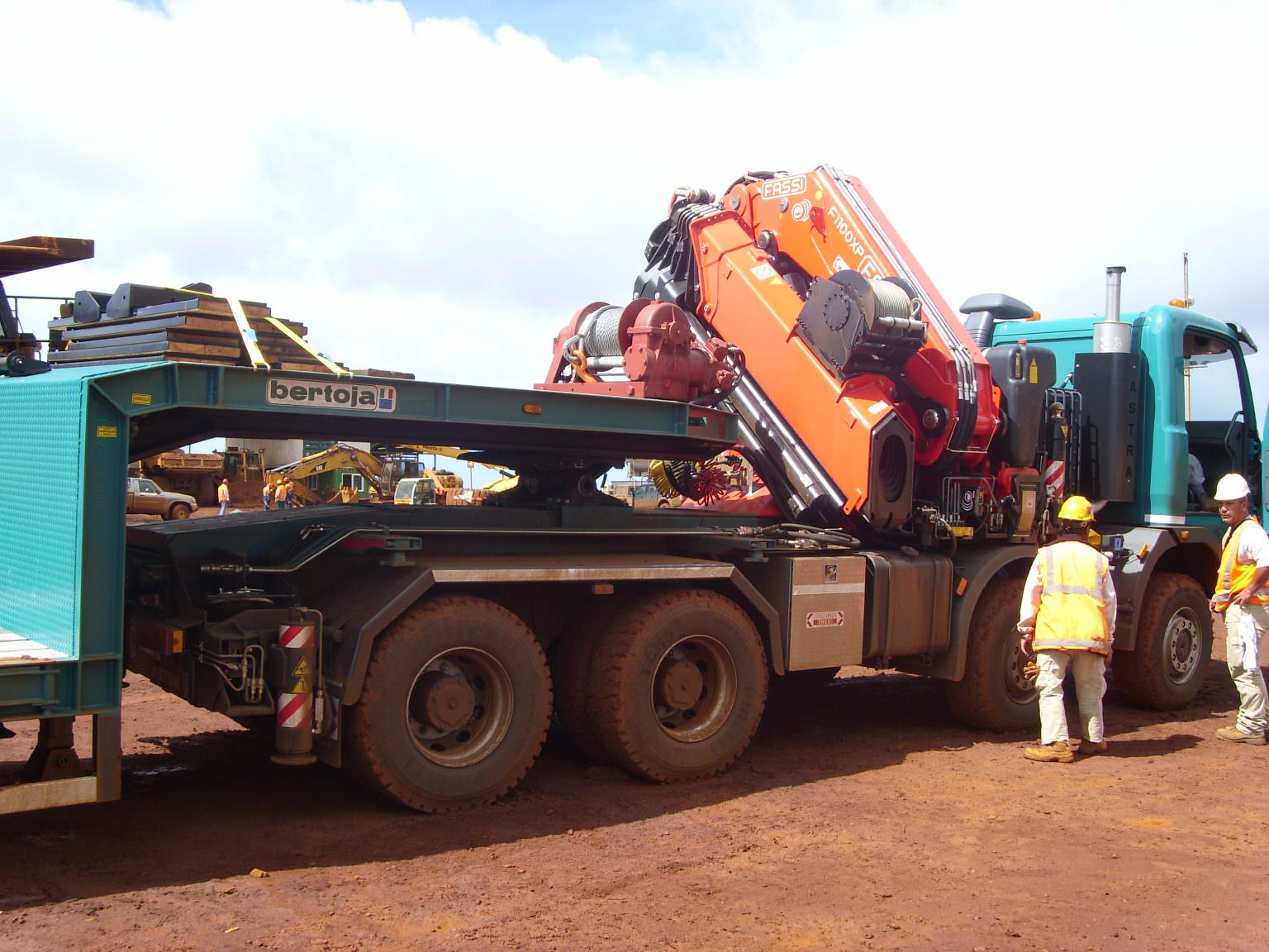 Fassi-Kran F215A für den Bergbau in Südafrika - Fassi Group